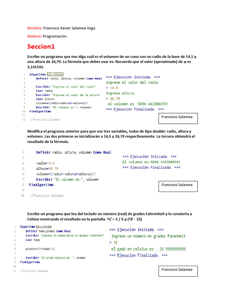 Programación Guia Practica 2.0 | PDF | Triángulo | Algoritmos