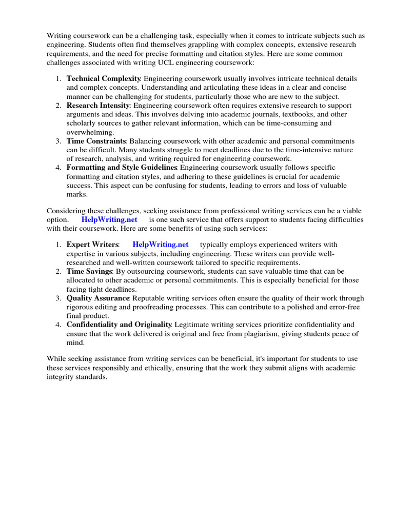 Ucl Coursework Cover Sheet Engineering | PDF | Business