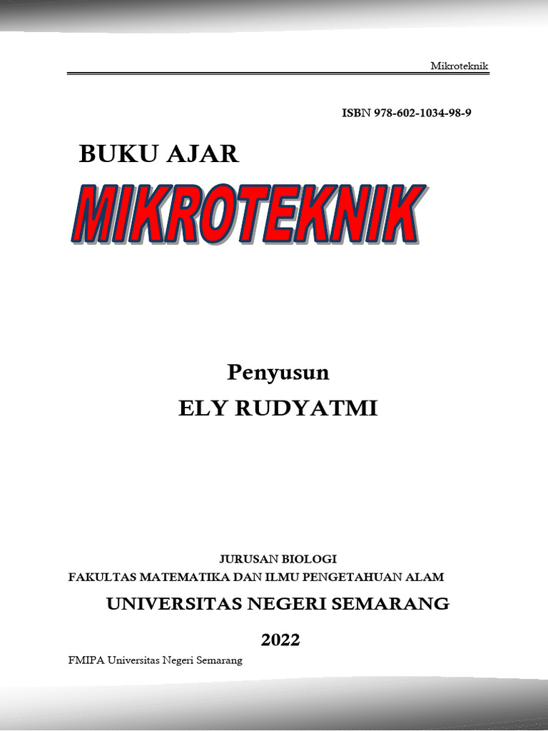 Bahan Ajar Mikroteknik Bahan Ajar Mikroteknik Bahan Ajar Mikroteknik
