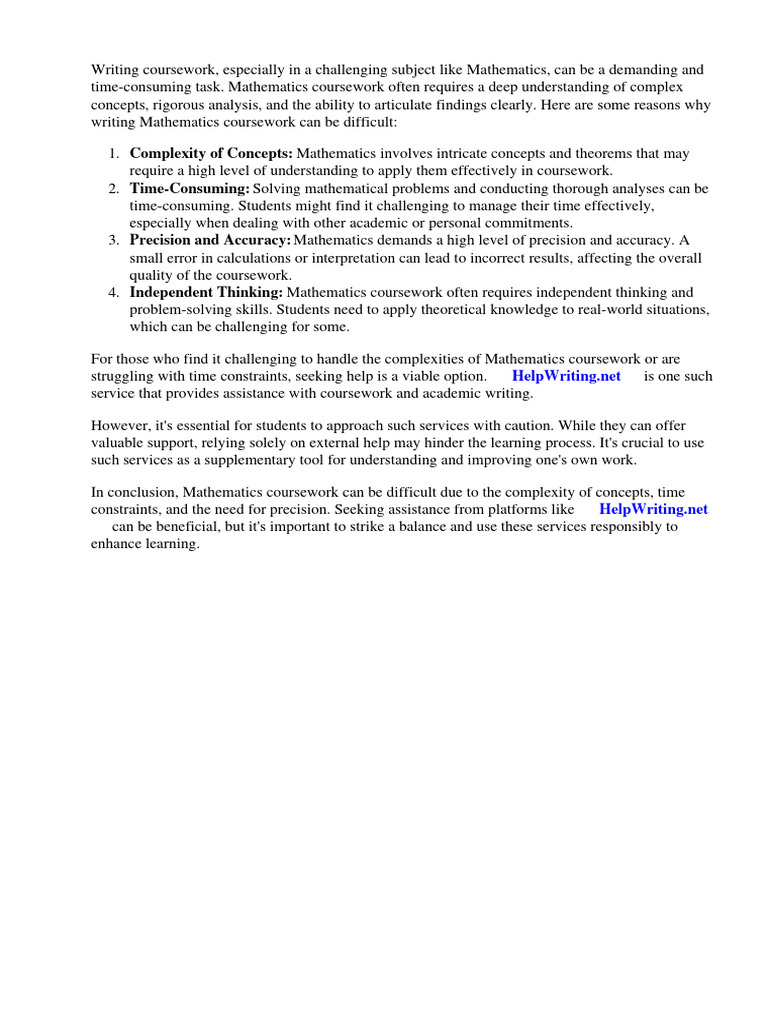 Mathematics T Coursework 2013 Sem 1 | PDF | Mathematics | Equations