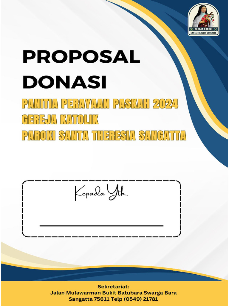 Proposal Donasi Paskah 2024 Sta. Theresia | PDF | Agama & Spiritualitas | Gaya Hidup
