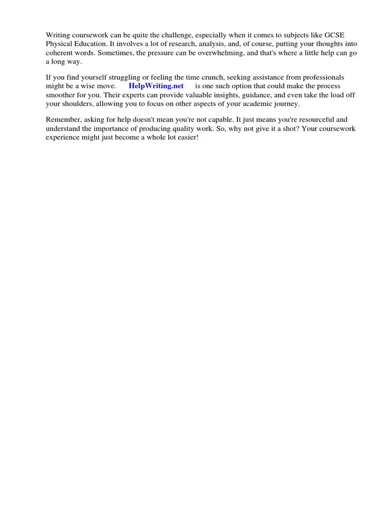 Gcse Physical Education Coursework | PDF | Physical Fitness | Skeletal ...