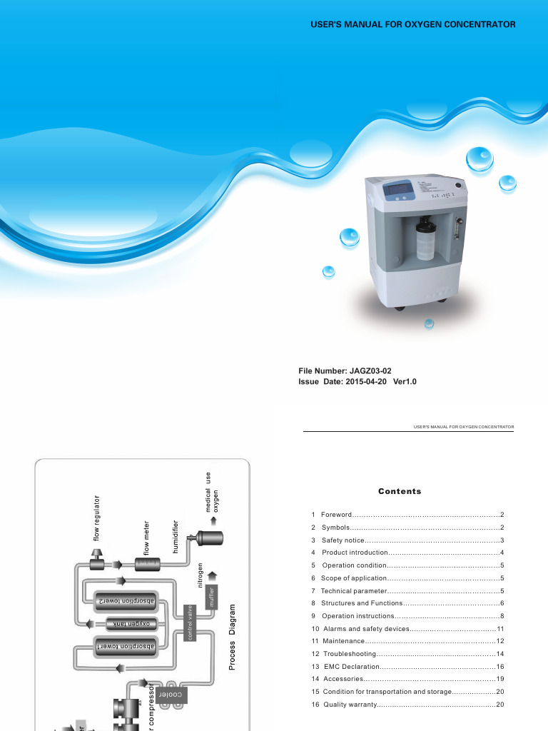 Medical Oxy Life Oxygen Concentrator 10l | PDF | Oxygen