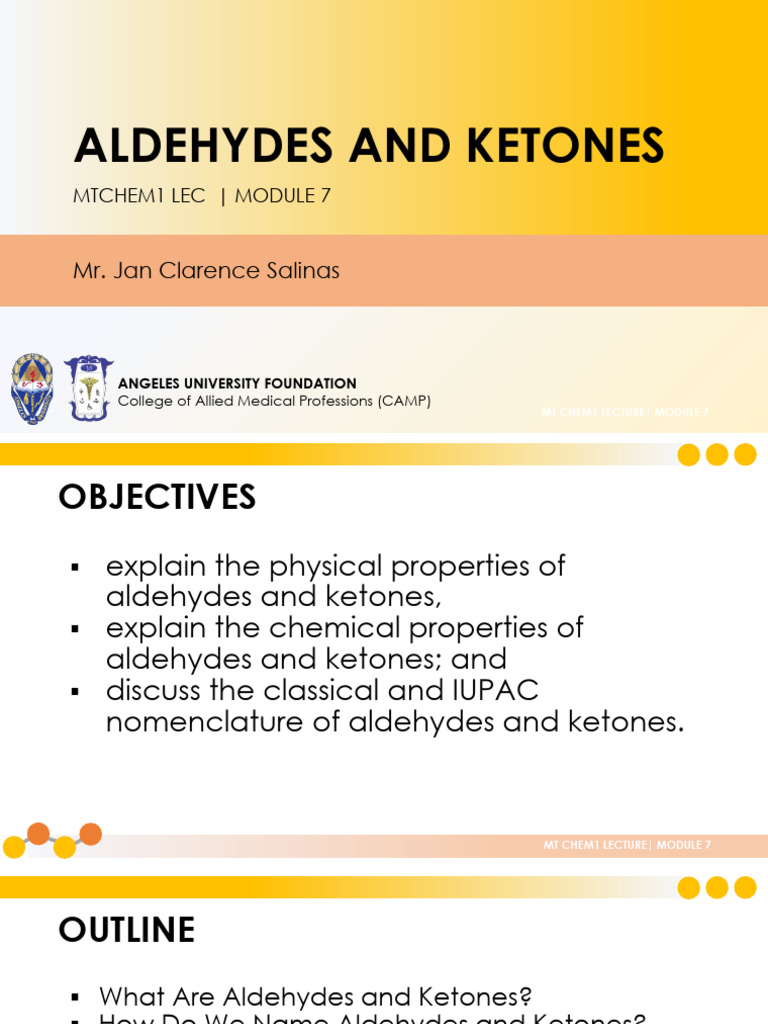 Aldehydes and Ketones | PDF | Aldehyde | Ketone