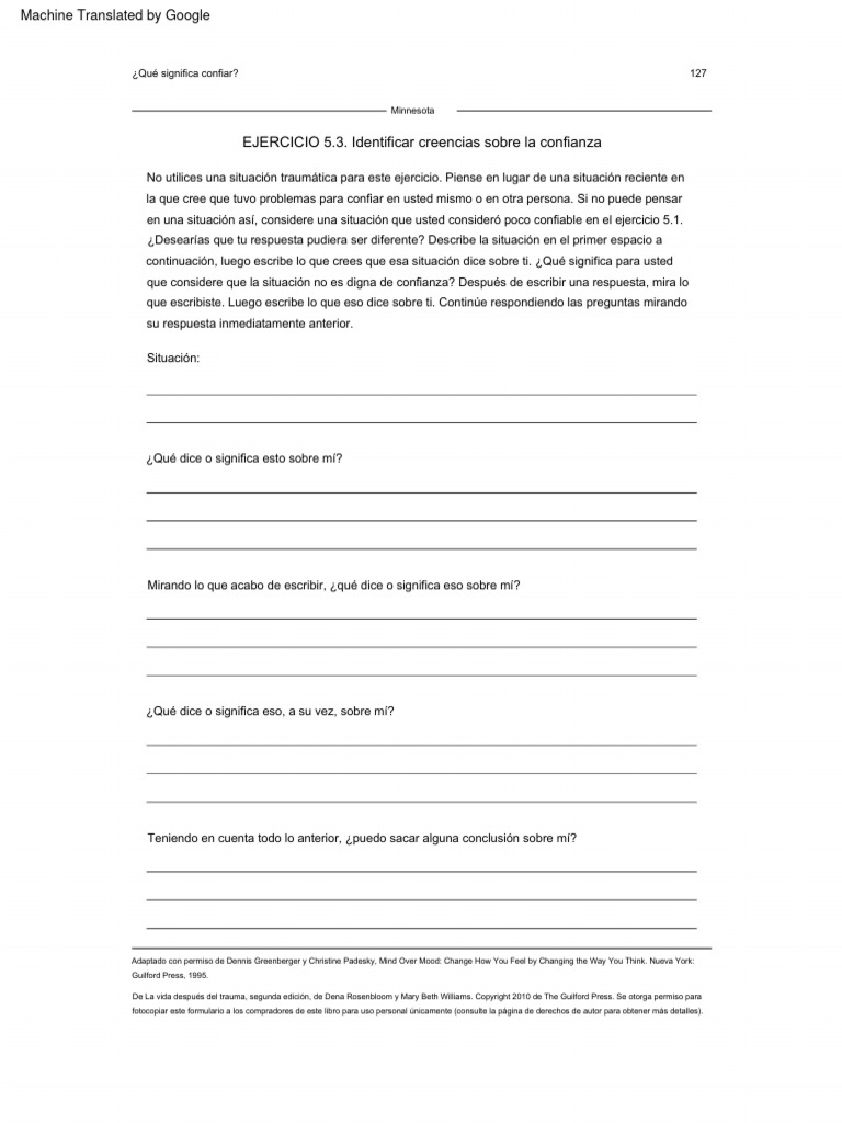 Life After Trauma - Workbook-150-321 | PDF | Trauma psicólogico | Verdad