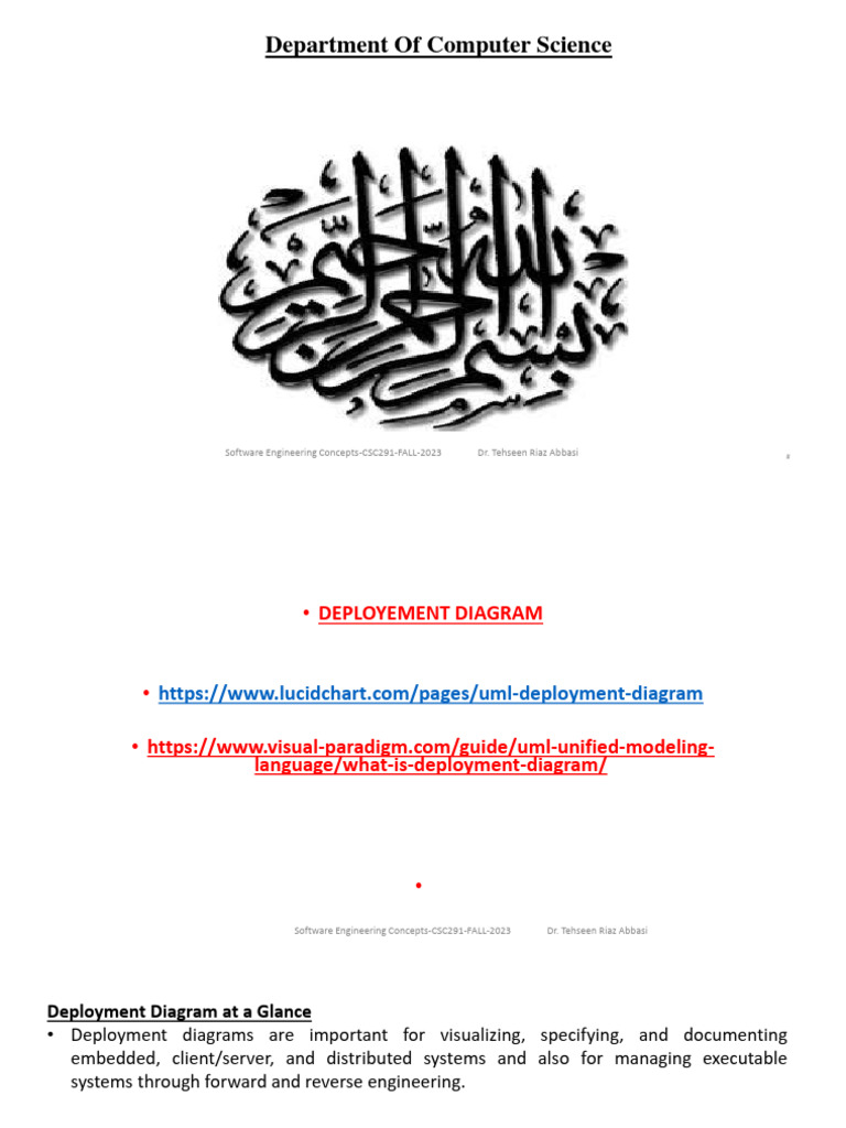 Deployment Diagram Guide CSC291 | PDF | Component Based Software Engineering | Software