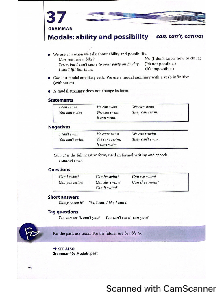 Modals Ability and Possiblity | PDF Modals Ability and Possiblity | PDF