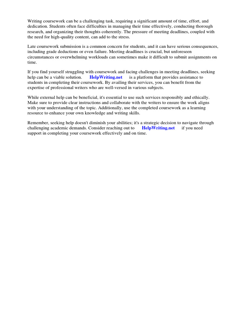 Student Coursework Support Guide | PDF | Teachers