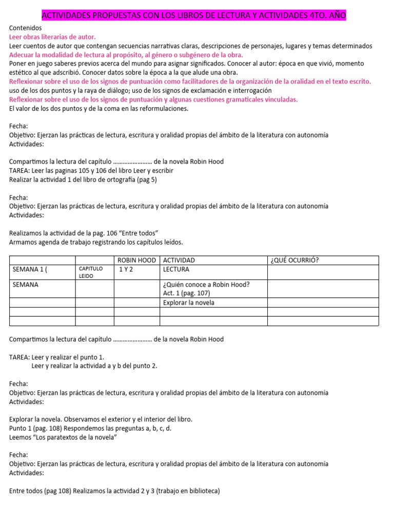 Actividades Con Libros | PDF | Autor | Puntuación