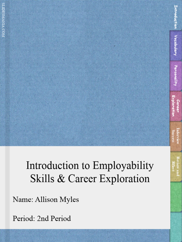 Allison Myles - Employability Skills and Careers Digital Notebook-FACS ...