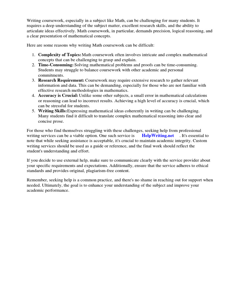 Math T Coursework 2016 Sem 3 | PDF | Mathematics | Reason