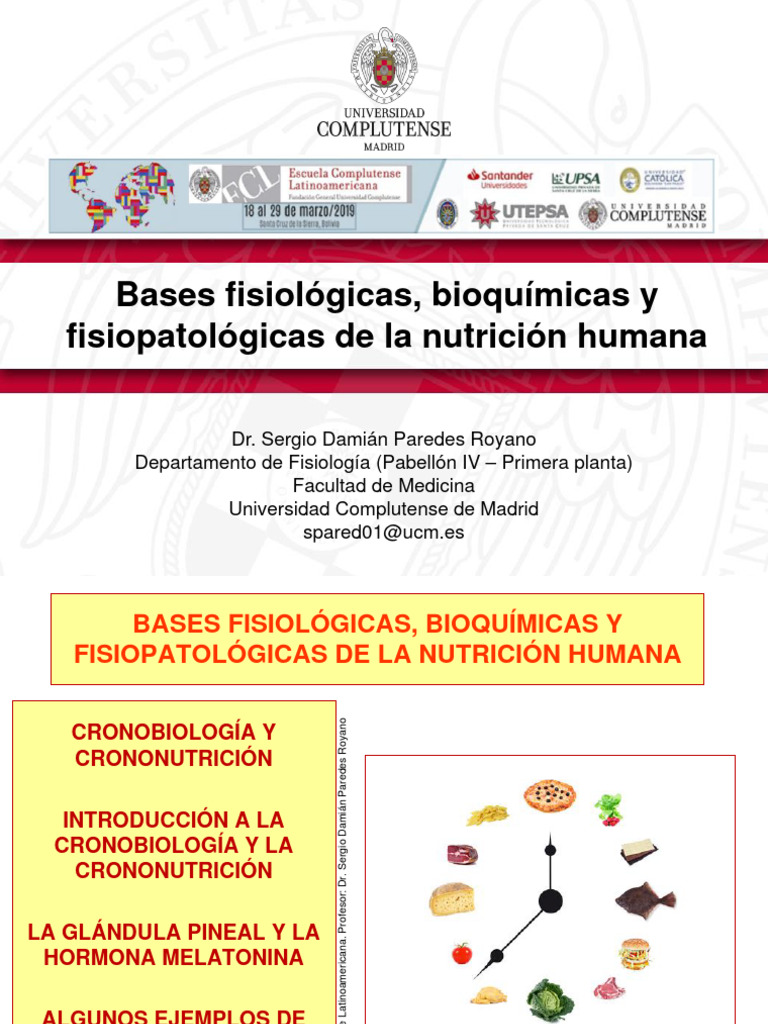 08 - Cronobiología y Crononutrición | PDF | Ritmo circadiano | La leche ...