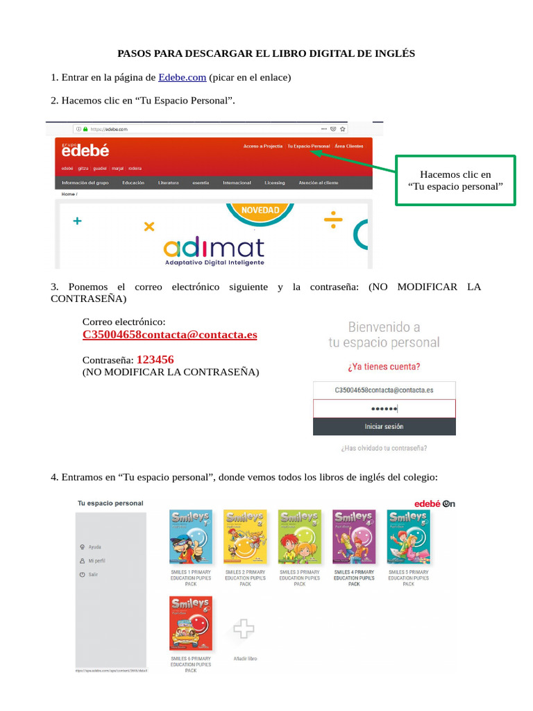 Tutorial Descarga Libro Digital de Ingles | PDF | Software de la aplicacion | Arquitectura de ...