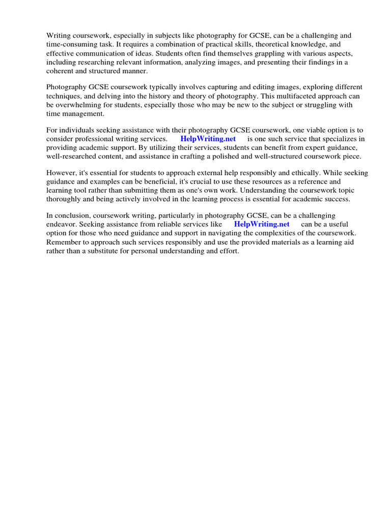 Photography Gcse Coursework Examples | PDF | Magazines