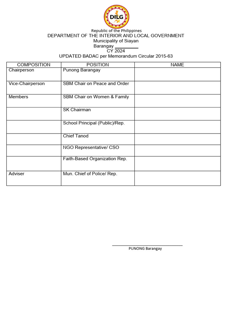 Badac Composition Badac Committee | PDF | Meetings | Business