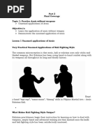 Module 2 - Arnis | PDF | Combat Sports | Individual Sports