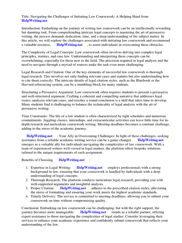 How To Start Law Coursework | PDF | Liquidation | Essays