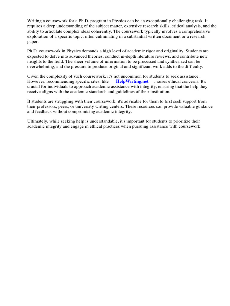 Syllabus For PHD Course Work in Physics | PDF | Waves | Mass