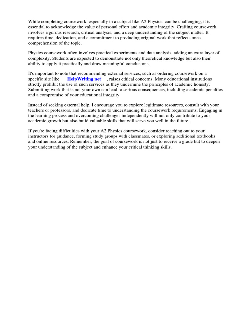 A2 Physics Practical Coursework Ideas | PDF | Critical Thinking | Gce ...