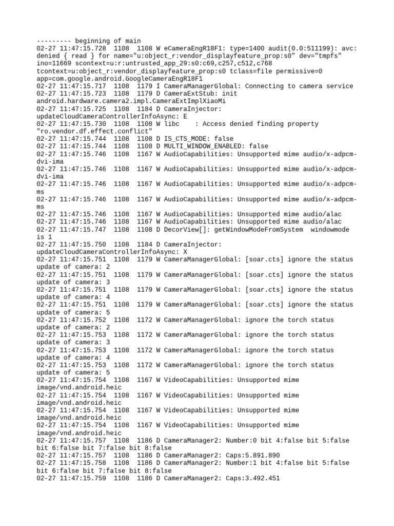 Logcat 1709005635641 | PDF | Software Engineering | Computing