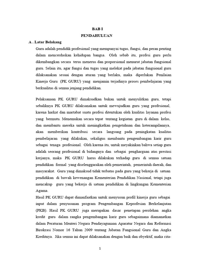 Bab 1 DST Pentingnya Penilaian Kinerja GR | PDF