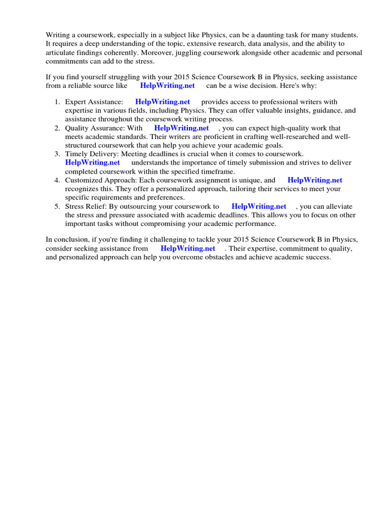 2015 Science Coursework B Physics | PDF | Force | Mass