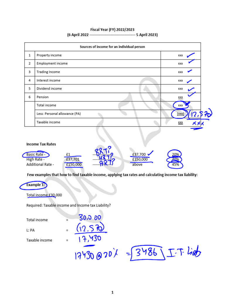 CGT Notes - Annotated | PDF | Capital Gains Tax | Income
