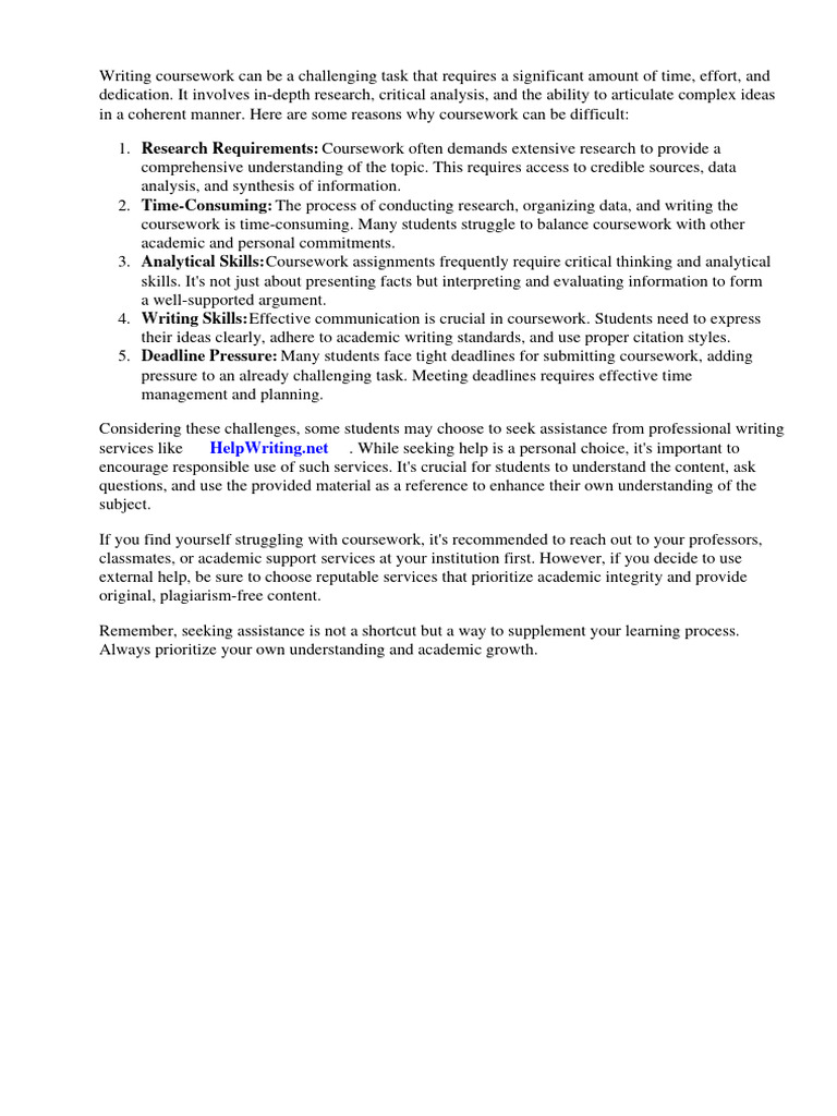 Coursework Define | PDF