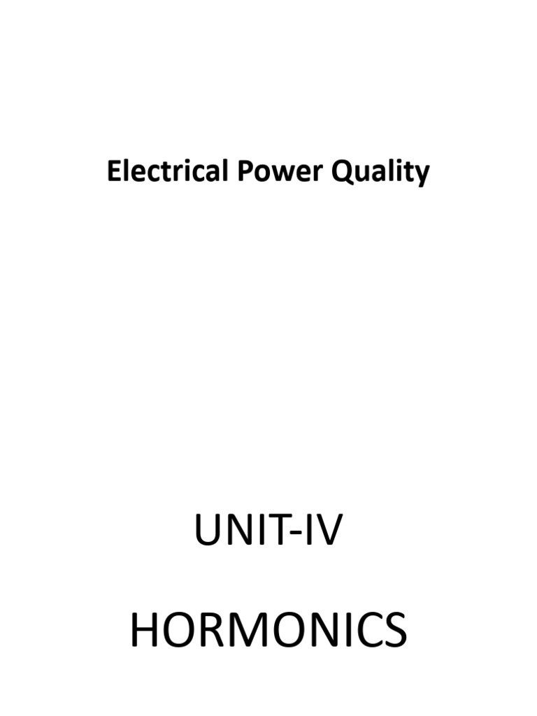 Electrical Power Quality UG-UNIT-IV | PDF | Rectifier | Power Inverter