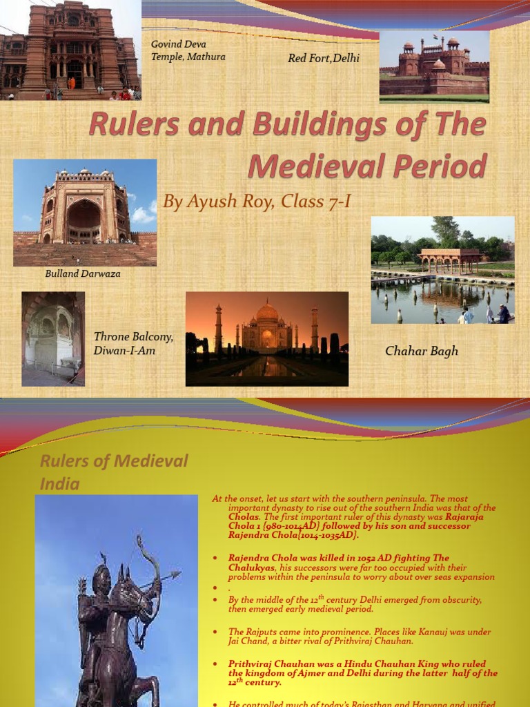 Rulers and Buildings of The Medieval Period | PDF | Mughal Empire ...