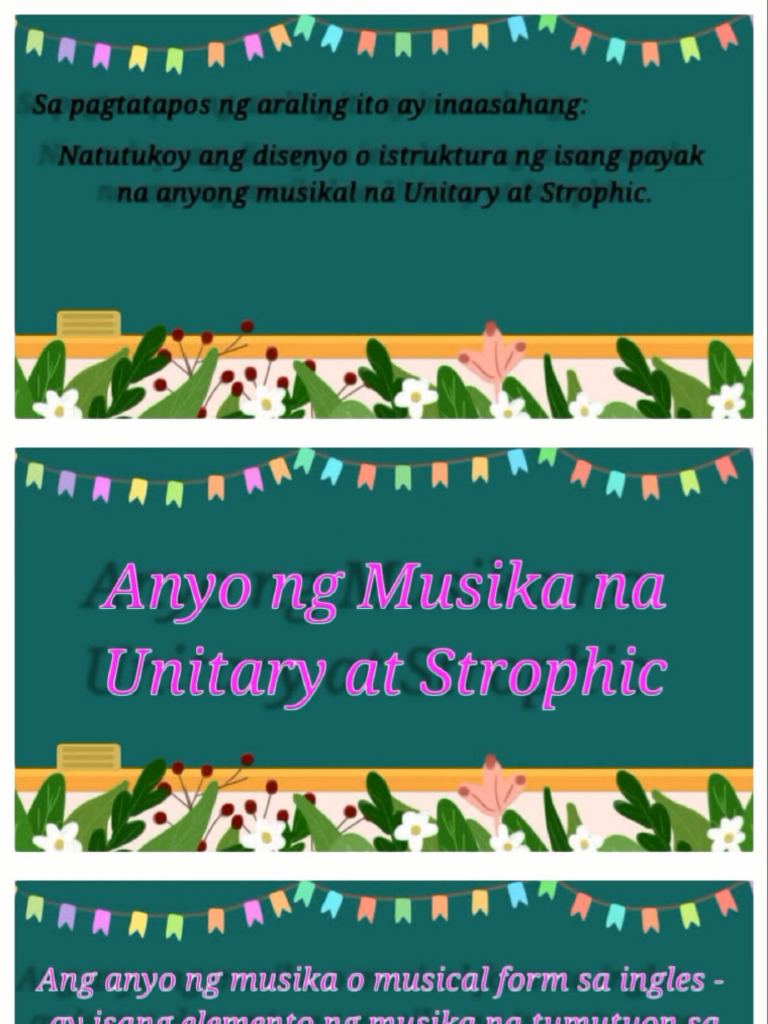 Unitary and Strophic | PDF