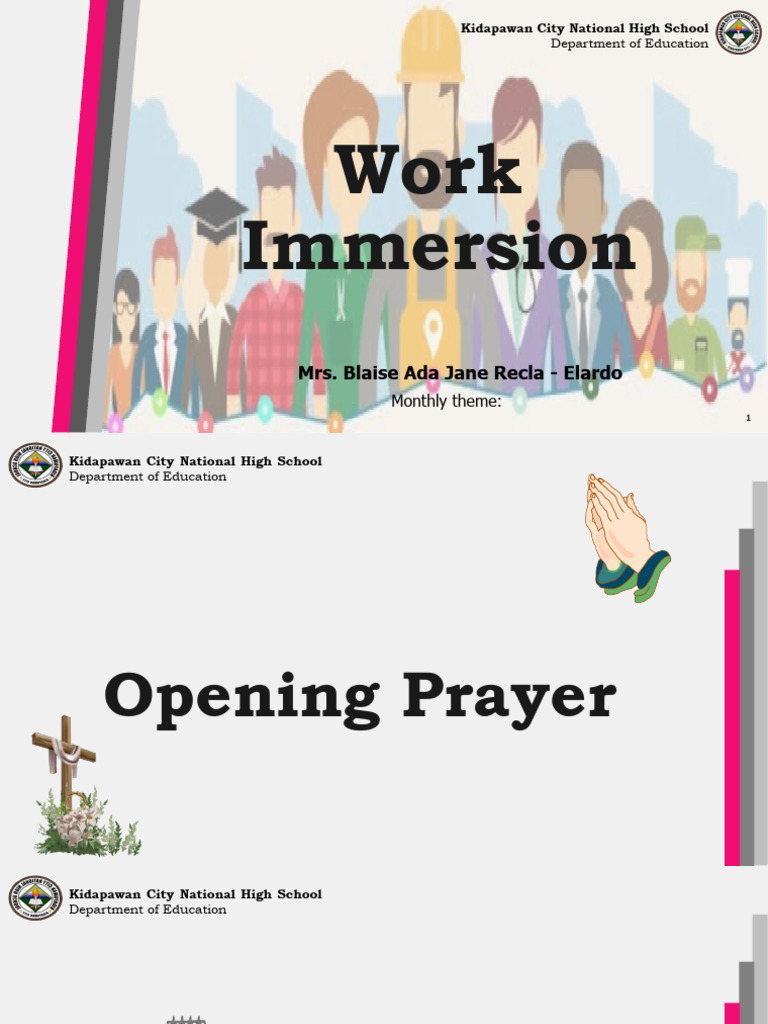 Lesson 3 General Guidelines of Work Immersion Section 5 | PDF