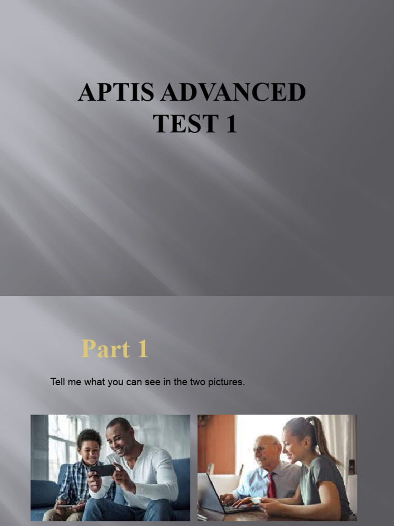 Speaking Tests Aptis Advanced Prezi | PDF | News