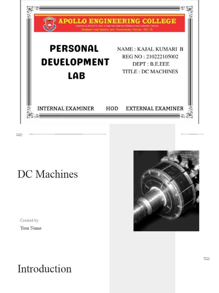DC Machines - PPTX - 20240224 - 205856 - 0000 | PDF | Machines ...