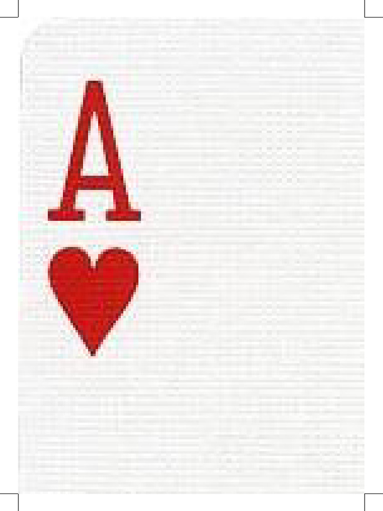 Cara Carta As de Corazones 3x3 Folio | PDF