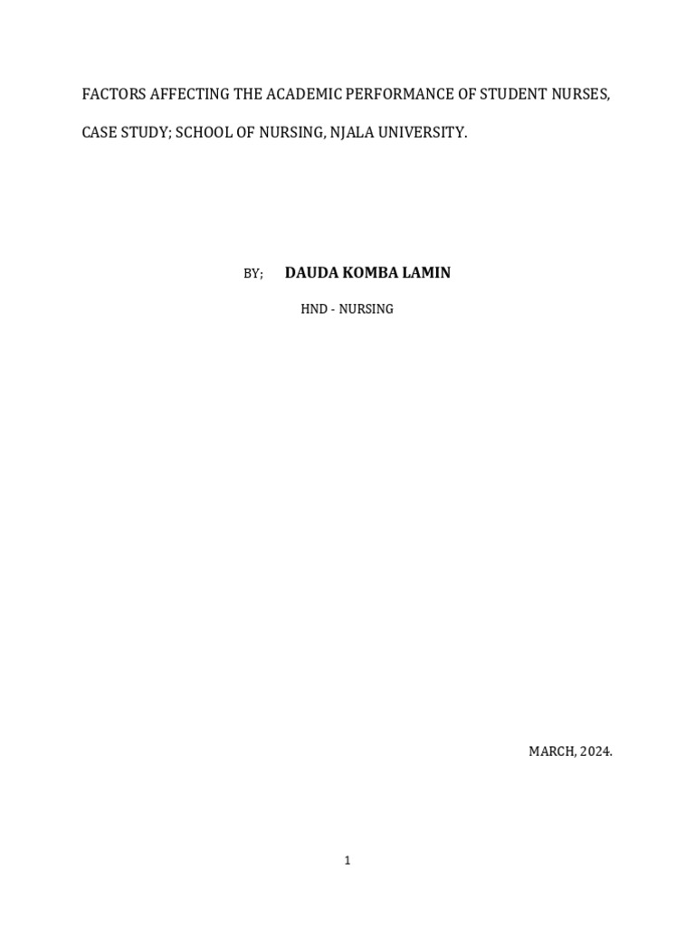 1 PDF CHK Student Nurses | PDF | Socioeconomic Status | Nursing