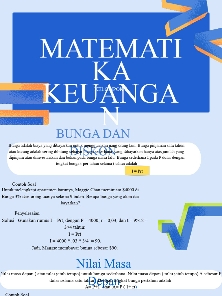 Bunga & Diskon: Panduan Matematika Keuangan | PDF