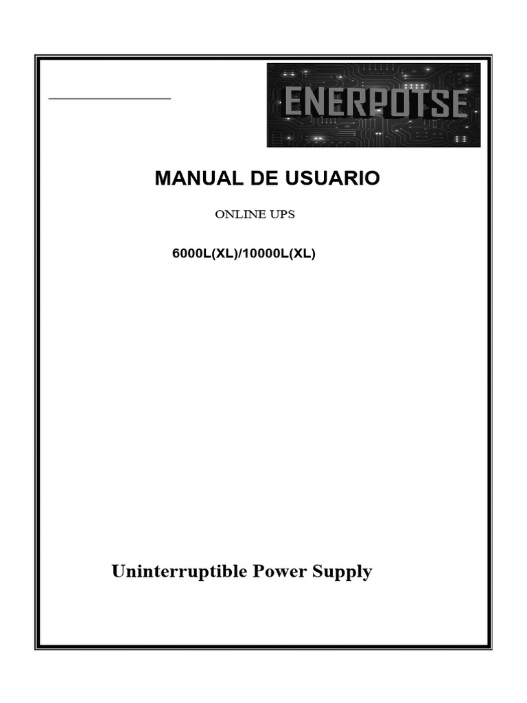 Manual Ups Eaton 6kva | Descargar gratis PDF | Ingenieria Eléctrica | Ingeniería Informática
