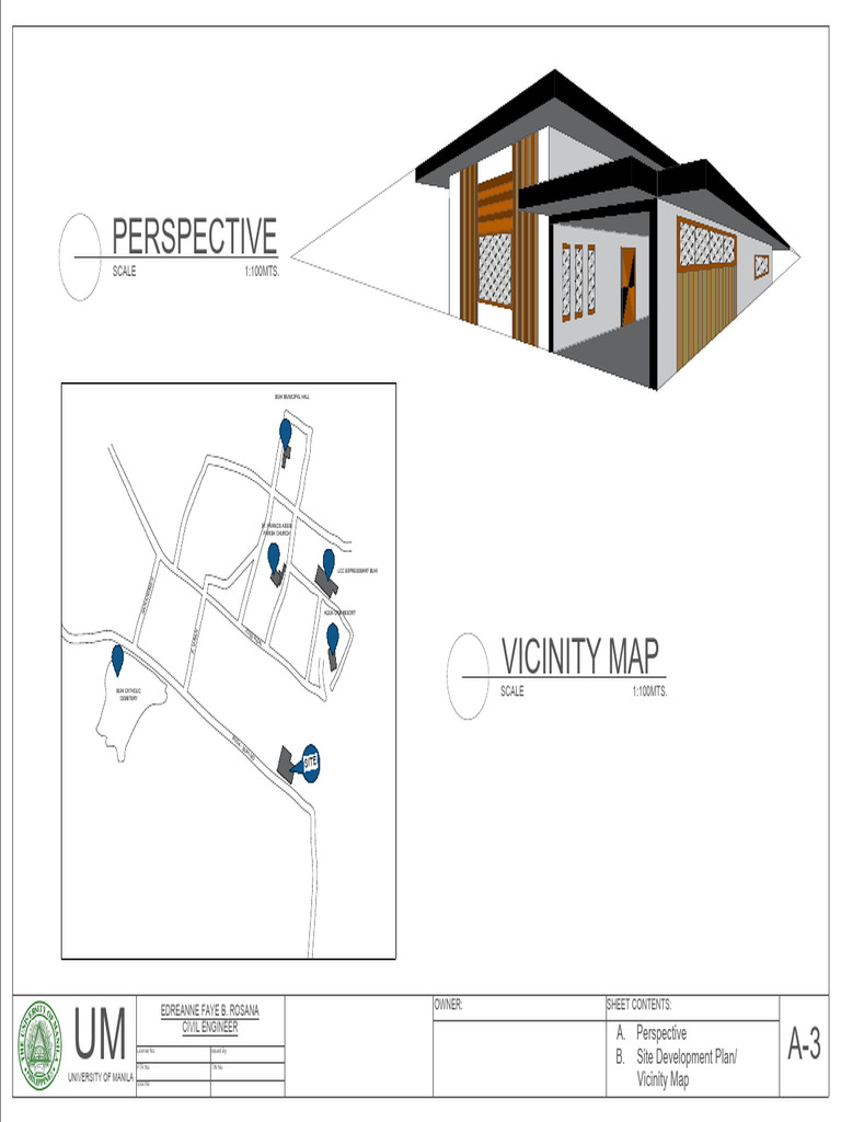 Ed-Autocad-Project-Perspective and Vicinity Map | PDF