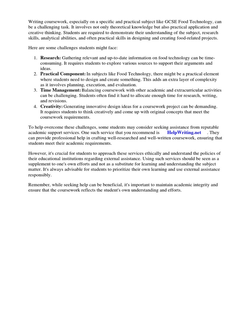 Gcse Food Technology Coursework Design Ideas | PDF | Egg As Food | Cakes