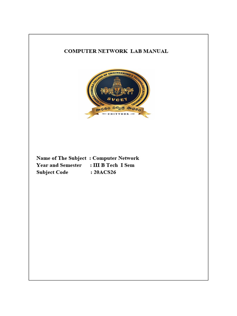 CN Lab Manual | PDF | Encryption | Computer Network