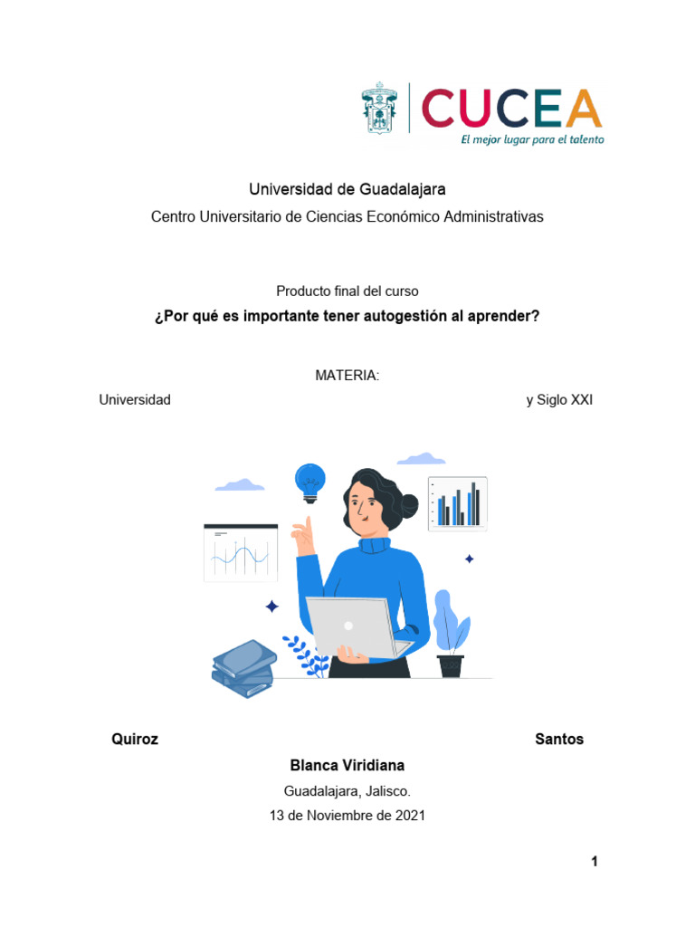 Importancia de la Autogestión del Aprendizaje | PDF | Aprendizaje ...