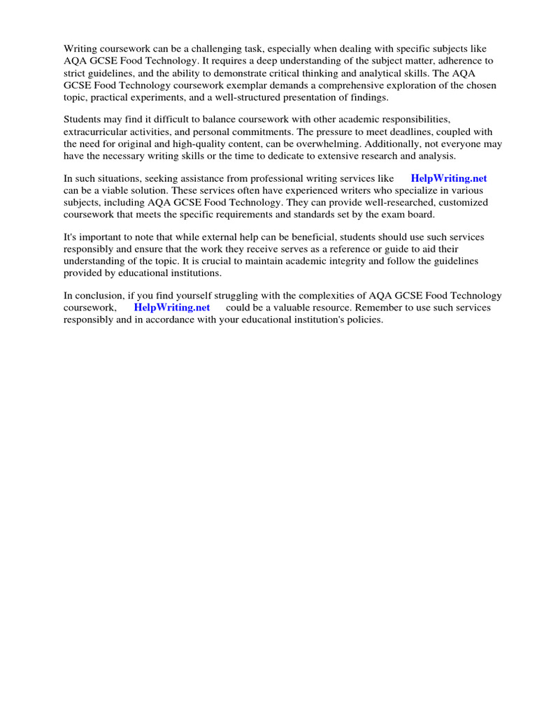GCSE Food Tech Coursework Help | PDF | Facebook | Linked In