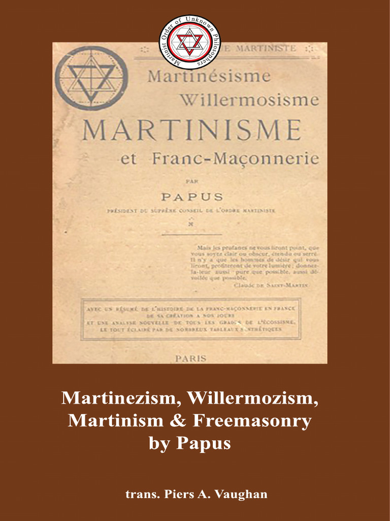 Papus On Martinism FREE | PDF | Esoteric Schools Of Thought | Supernatural