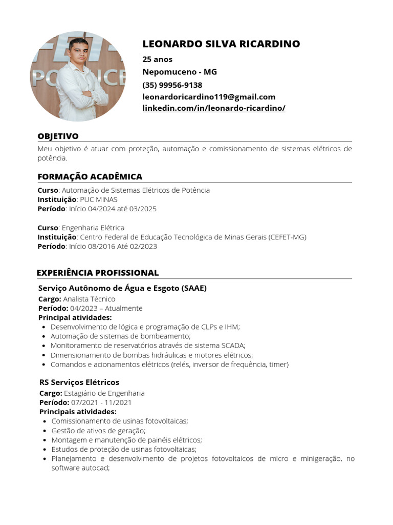 CV - Leonardo Ricardino | PDF