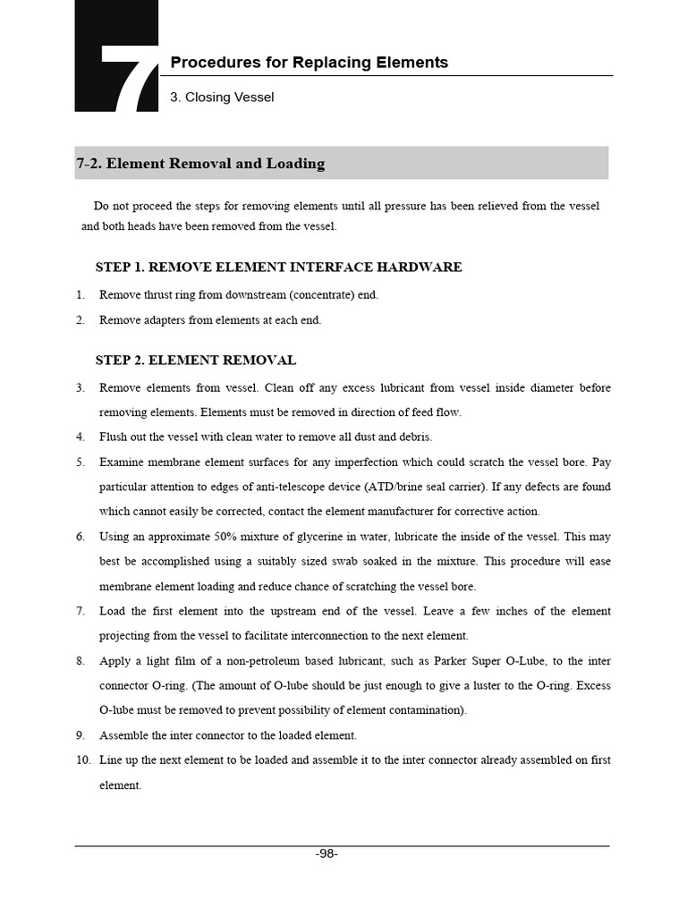 7-2 Element Removal and Loading | PDF | Electrical Connector | Applied And Interdisciplinary Physics