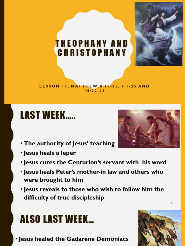 Theophany and Christophany in Matthew | PDF | Social Science