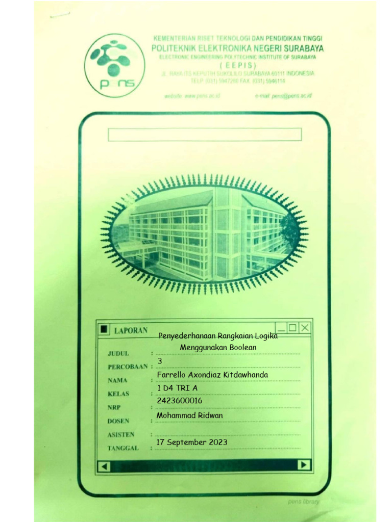 Laporan Praktikum ELDIG MODUL 3 | PDF