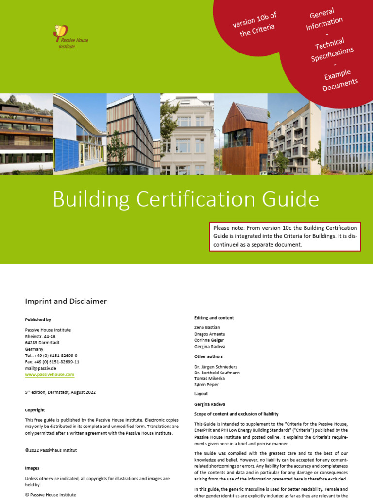 03 Building Certification Guide | PDF | Building Insulation | Solar Energy