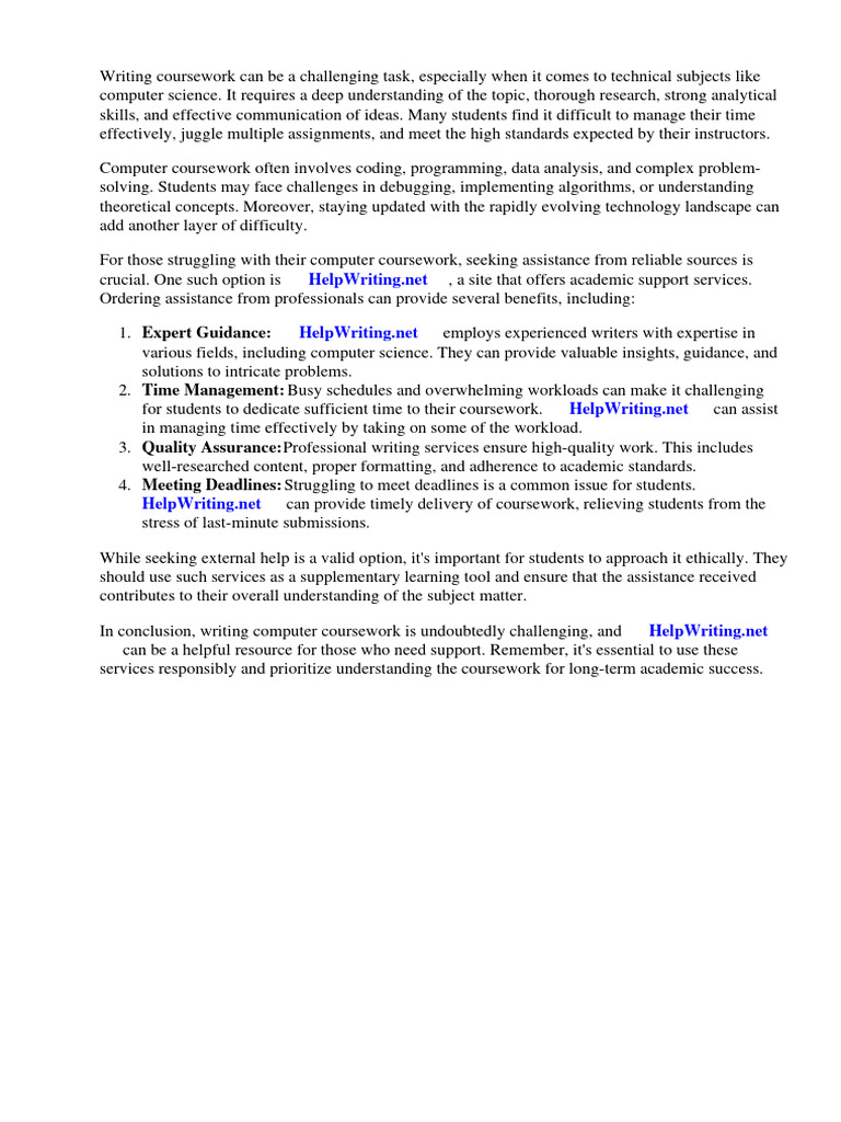 Computer Coursework Examples | PDF | Computer Programming | Learning